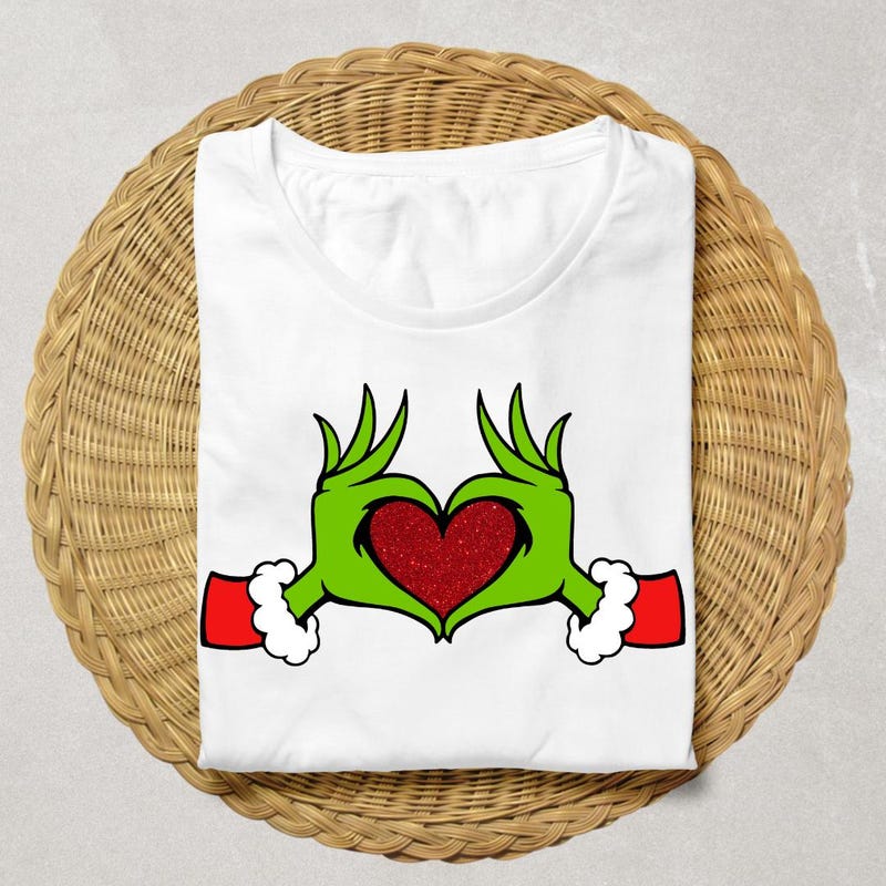 Grinch mano corazon - Etsy México