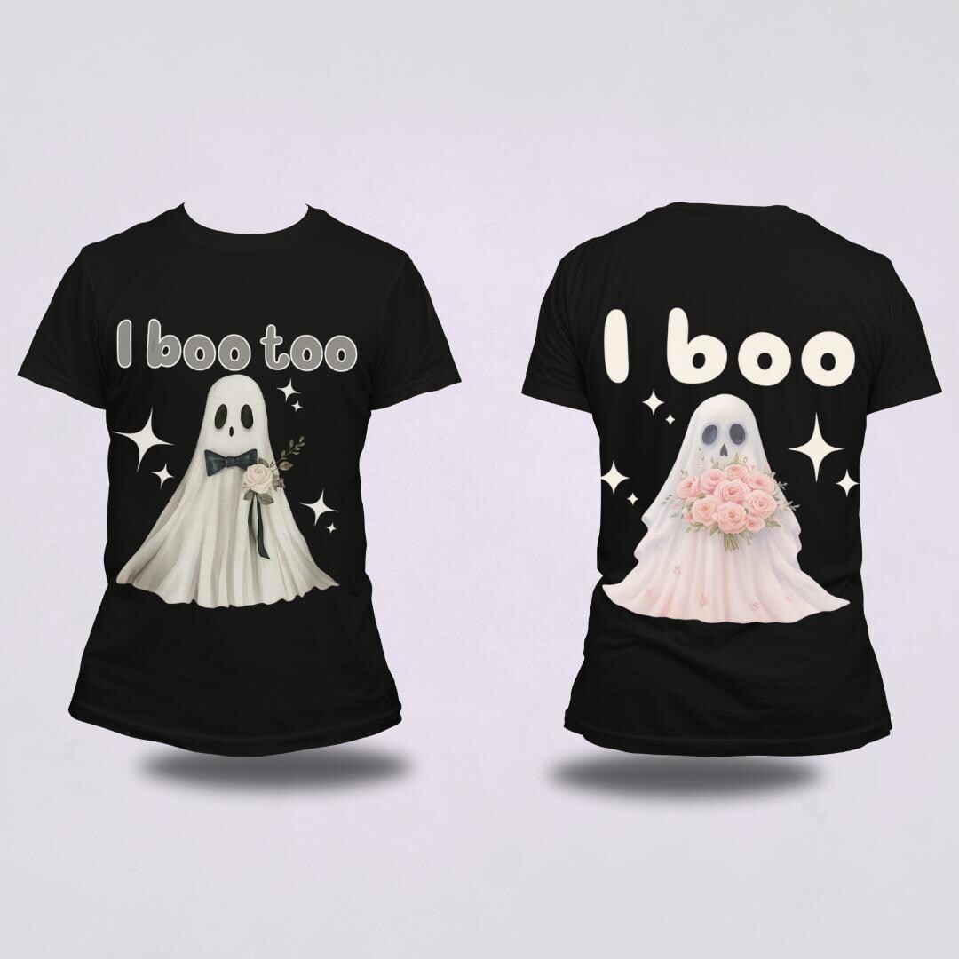 I Boo and I Boo Too PNG Design, Matching Couple Ghost, Funny Halloween ...