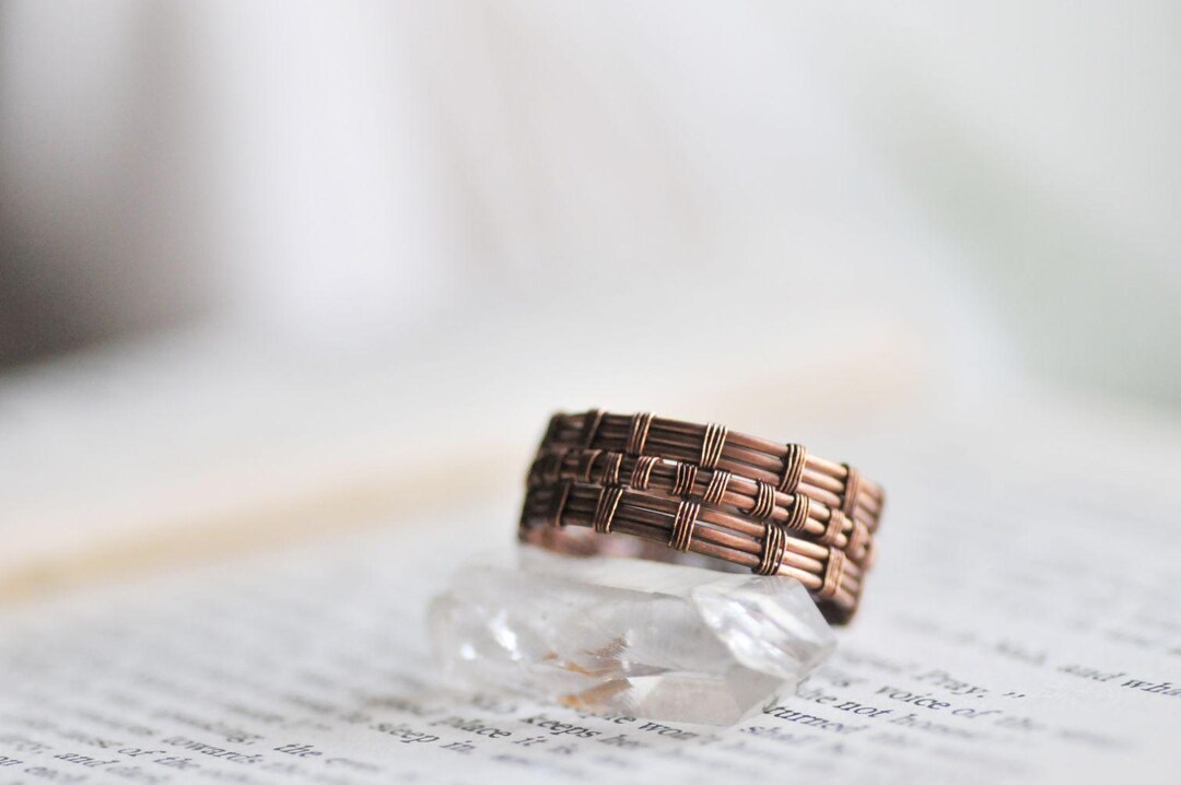 Copper Men's Ring, US Size 12,5, Rustic Ring for Him, Gift for Men ...