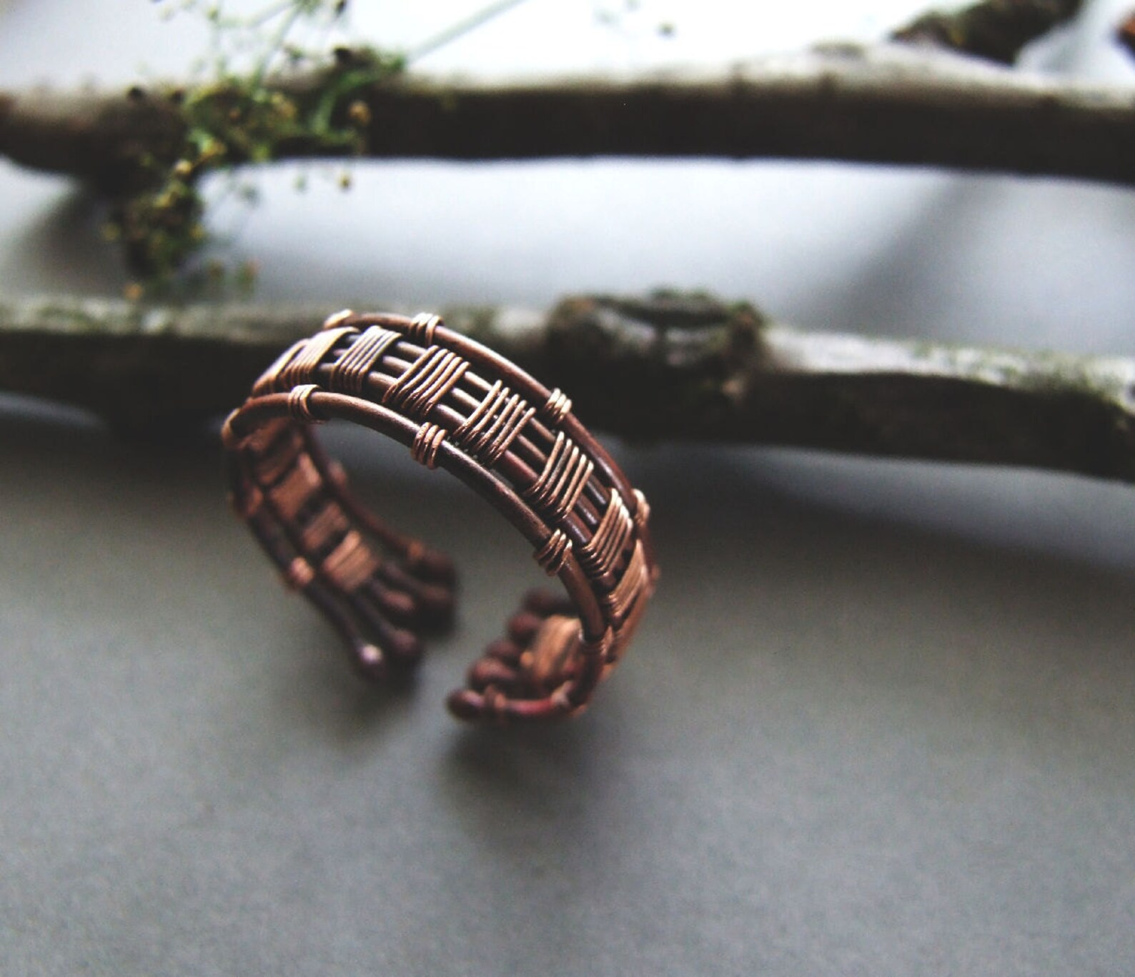 Mens Ring Copper Rustic Ring for Him Gift for Men Mens | Etsy