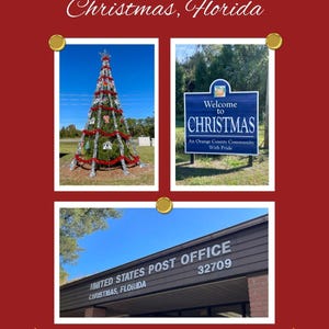 Christmas, Florida Postcard, Official USPS Holiday Postmark ...