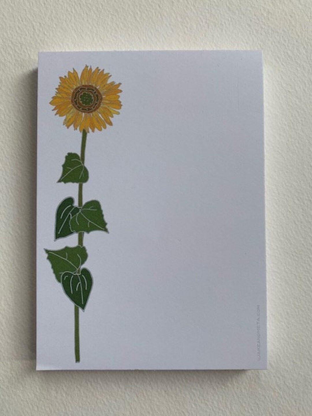 Notepad Sunflower Large - Etsy