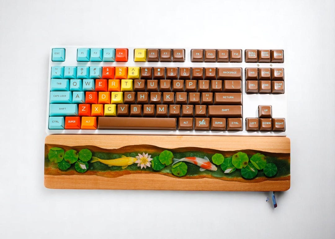 Epoxy Resin Mechanical Keyboard Handmade Artistic Design Durable Custom ...