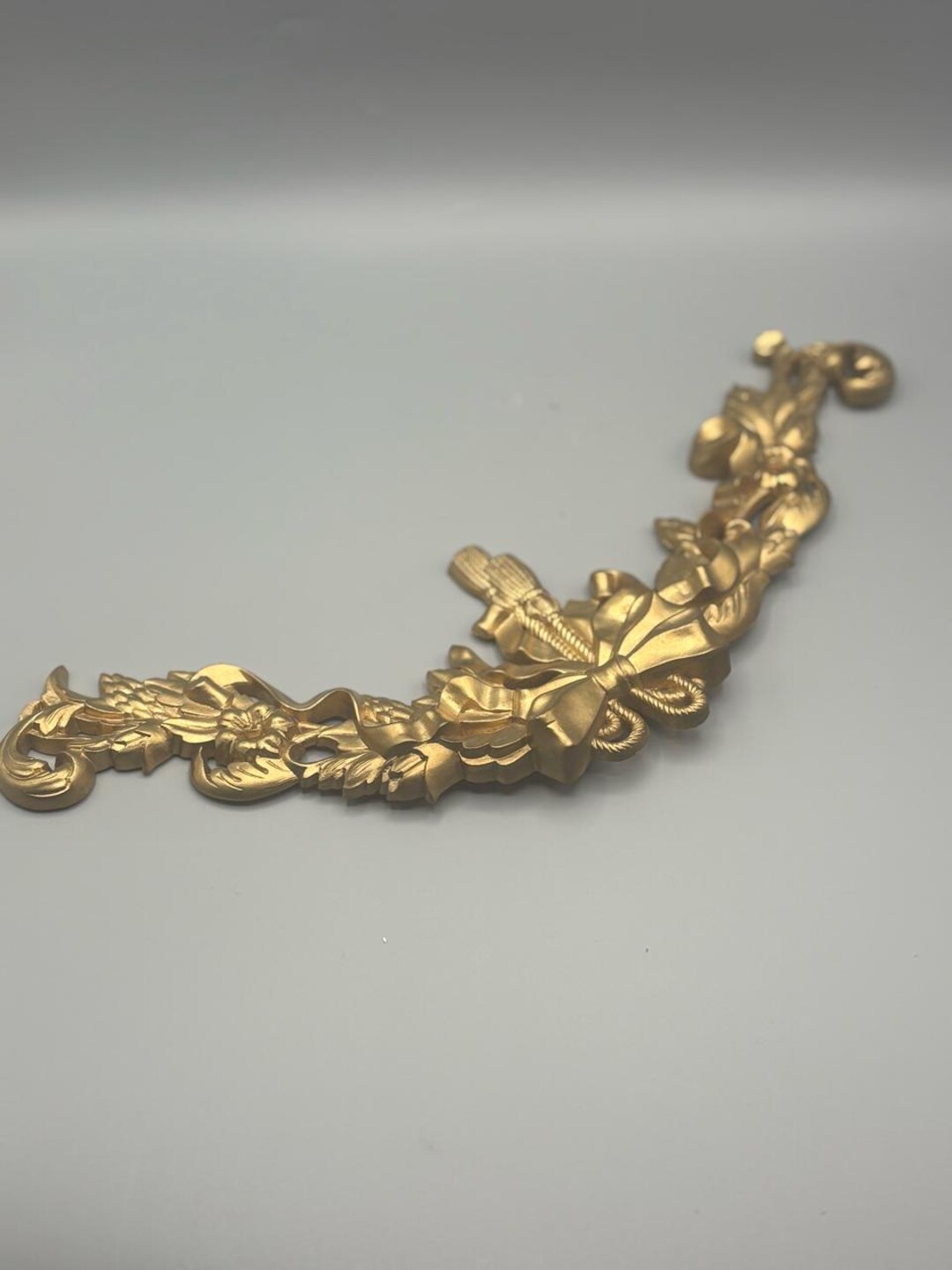 Vintage Victorian Style Gold Floral Spray Wall Ornament / Baroque Home ...