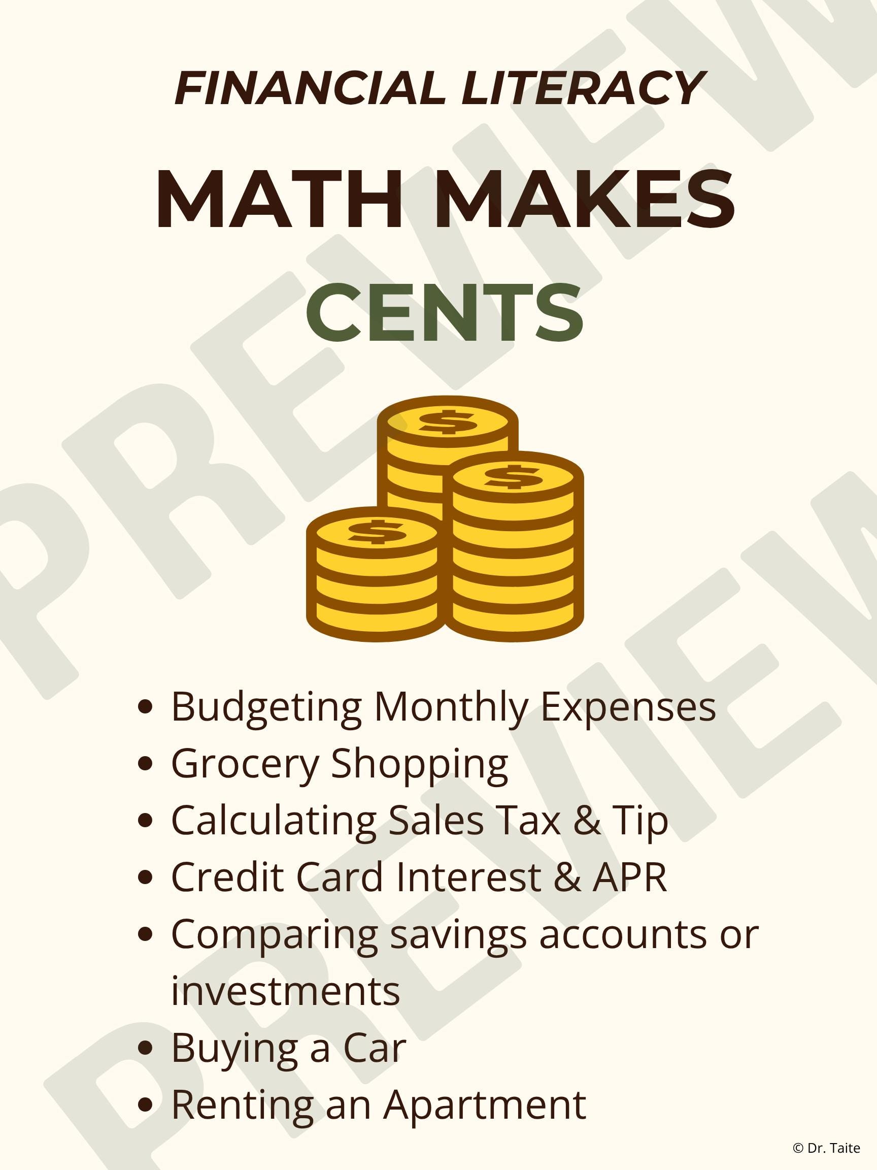 Real World Math Connections Printable Posters Classroom Decor Math ...
