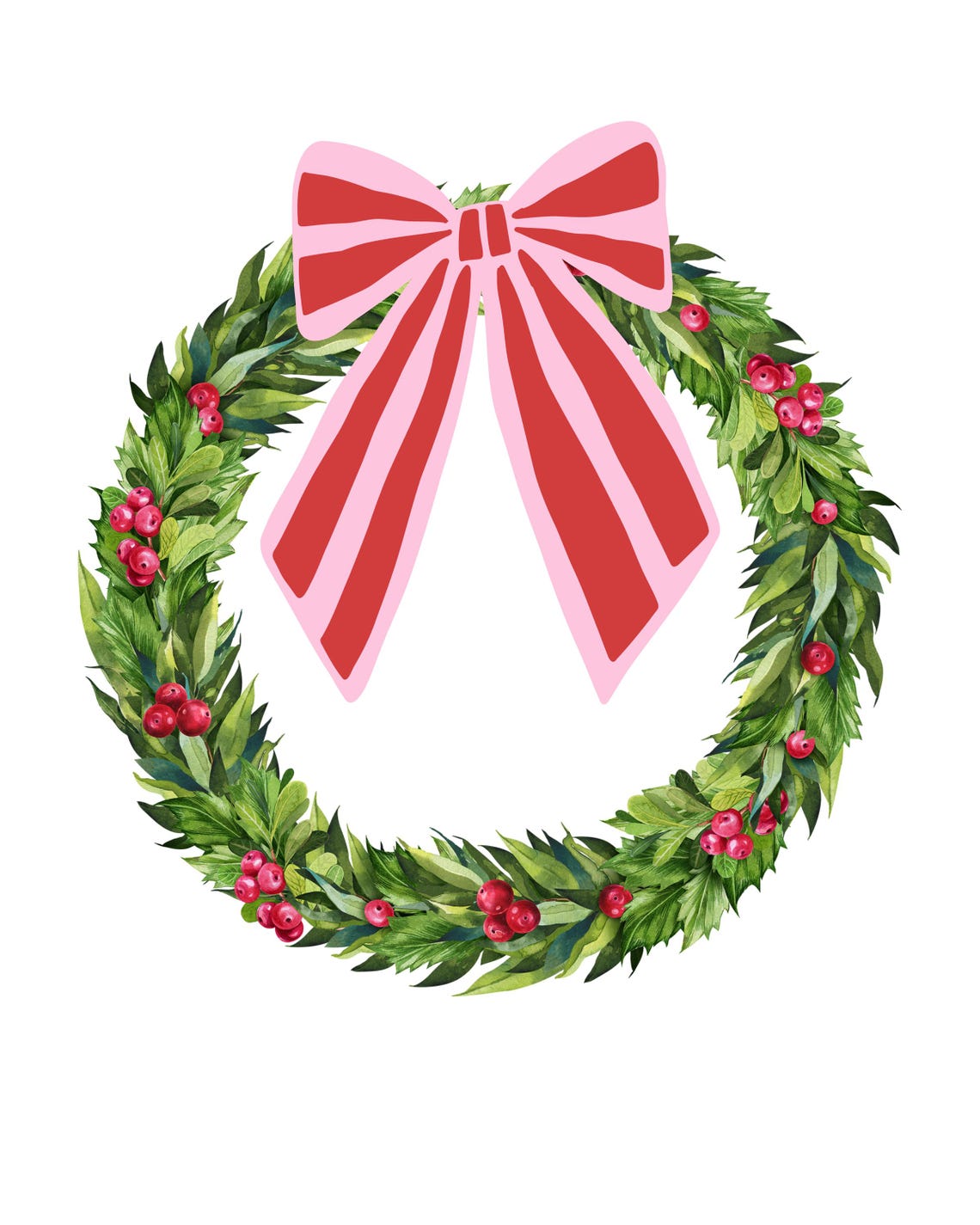 Christmas Bows PNG Grandmillennial Clipart Image Holiday Coquette Art ...
