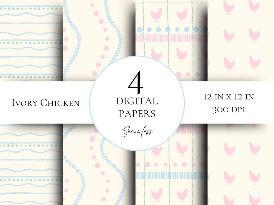 Seamless Paper Bundle Pastel Grandmillennial Paper Preppy Paper ...