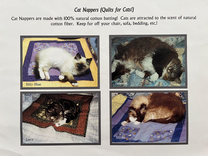 Purr Kitties Cat Napper Quilt for Cats - Etsy