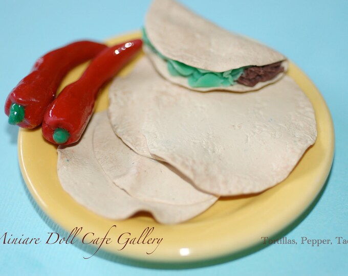 18 Inch Doll Food Tortillas and Pepper Meal American Girl - Etsy