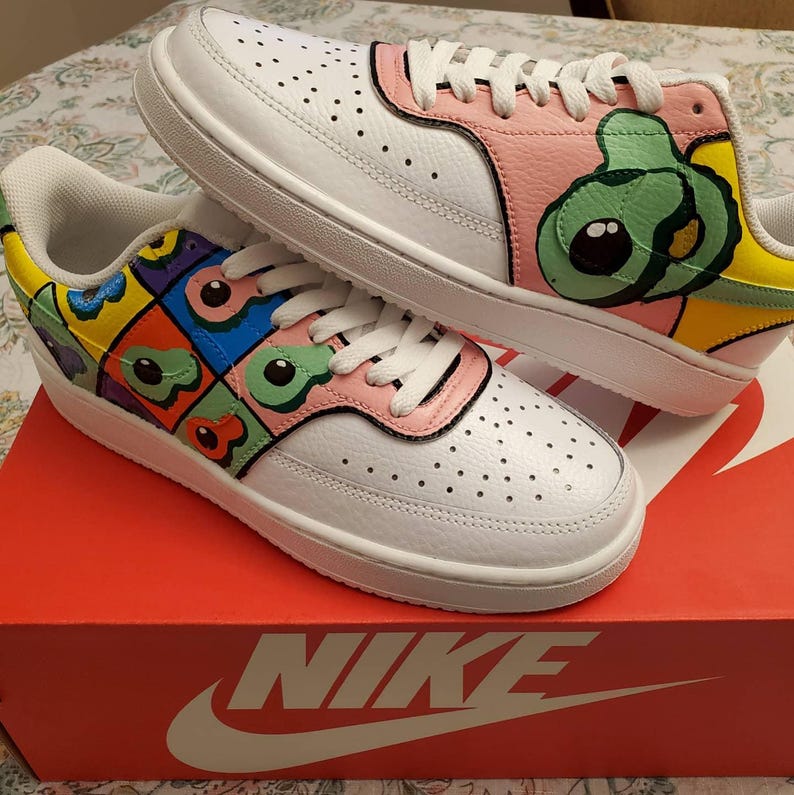 Avocado Pop Art Nike- 100% Hand Painted Sneakers. Take One of a Kind ...