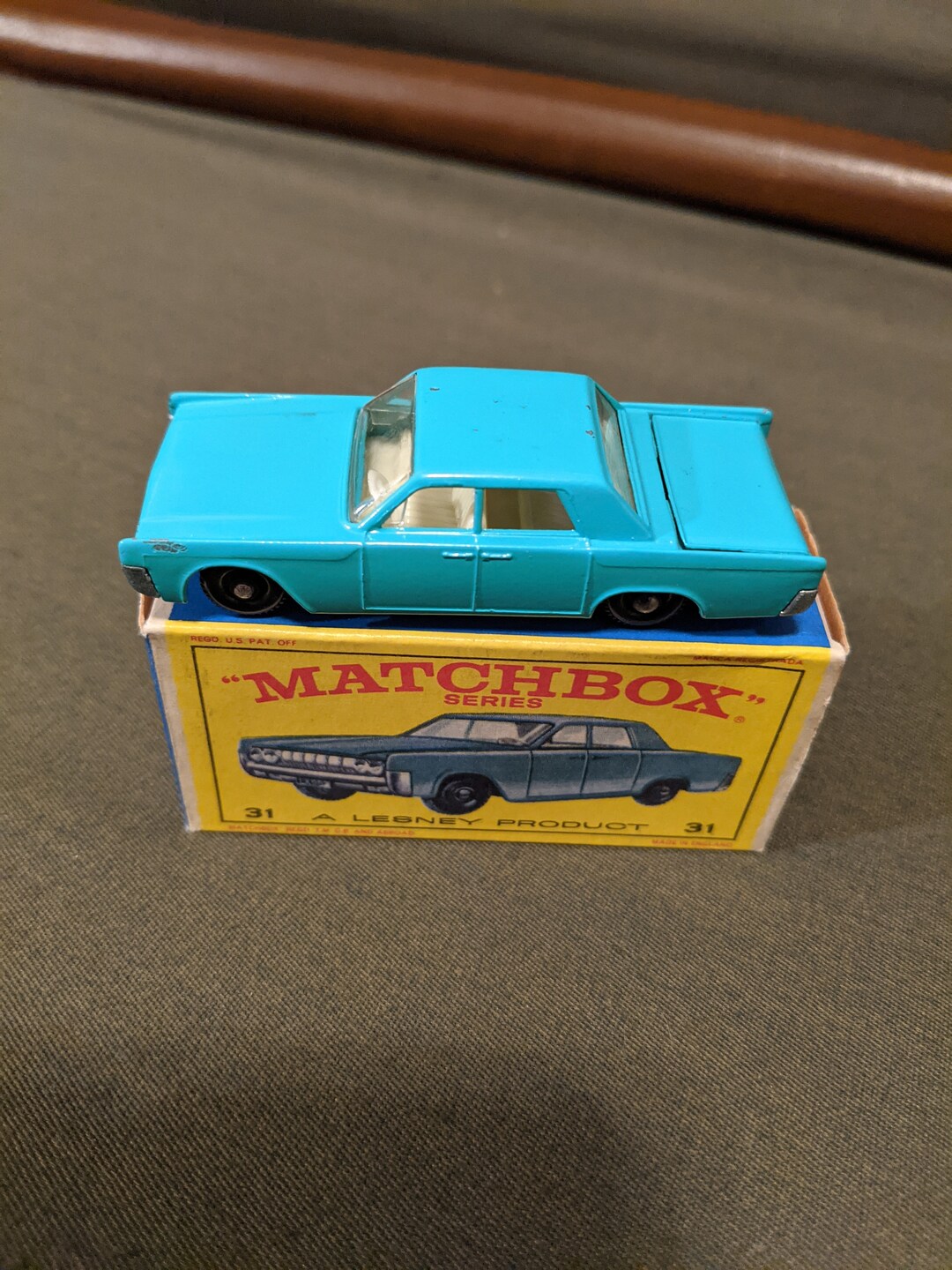 Lesney Product Matchbox Original 31 Series Blue Lincoln - Etsy