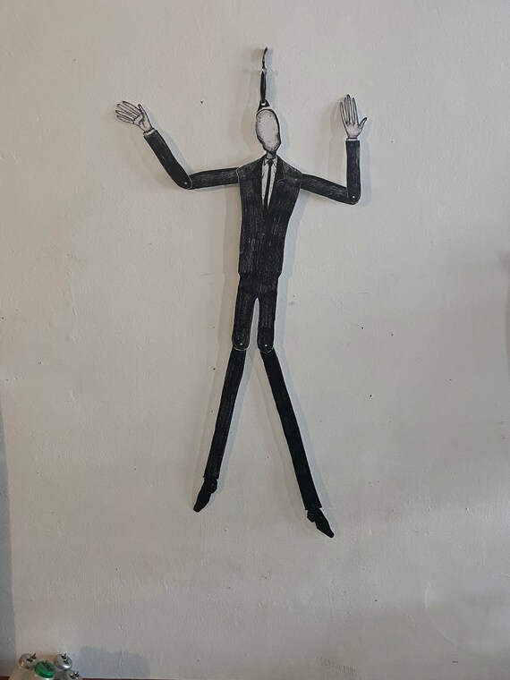 Slenderman spooky cut out decoration | Etsy