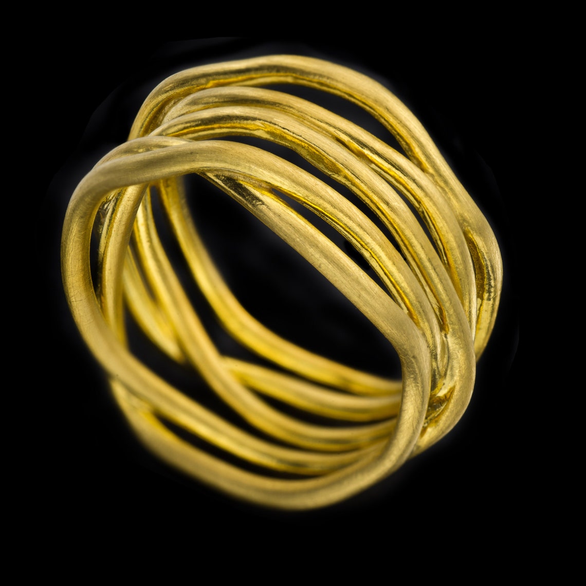 22k Solid Gold Ring, Gold Wedding Ring, Fine Jewelry, 22k Solid Gold ...