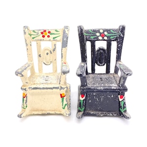 Vintage - Cast Iron - Rocking Chairs - Salt and Pepper Shakers - Porch ...