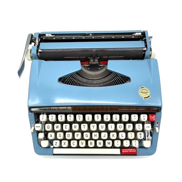 Blue Typewriter - Etsy