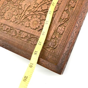 Antique - Victorian - Indian Mahogany Tea Tray - Hand Carved ...