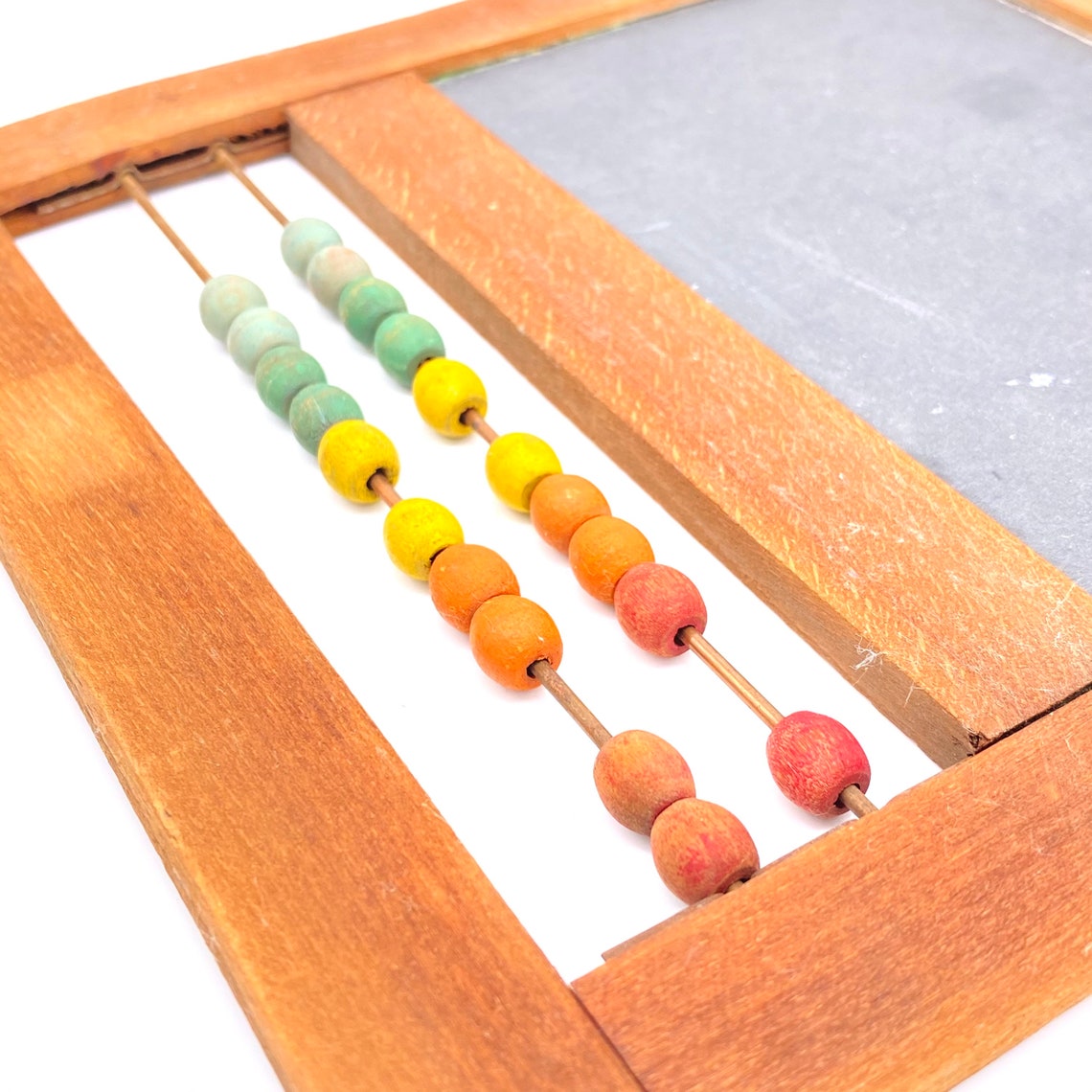 Vintage / Antique Children's Writing Slate with Abacus | Etsy