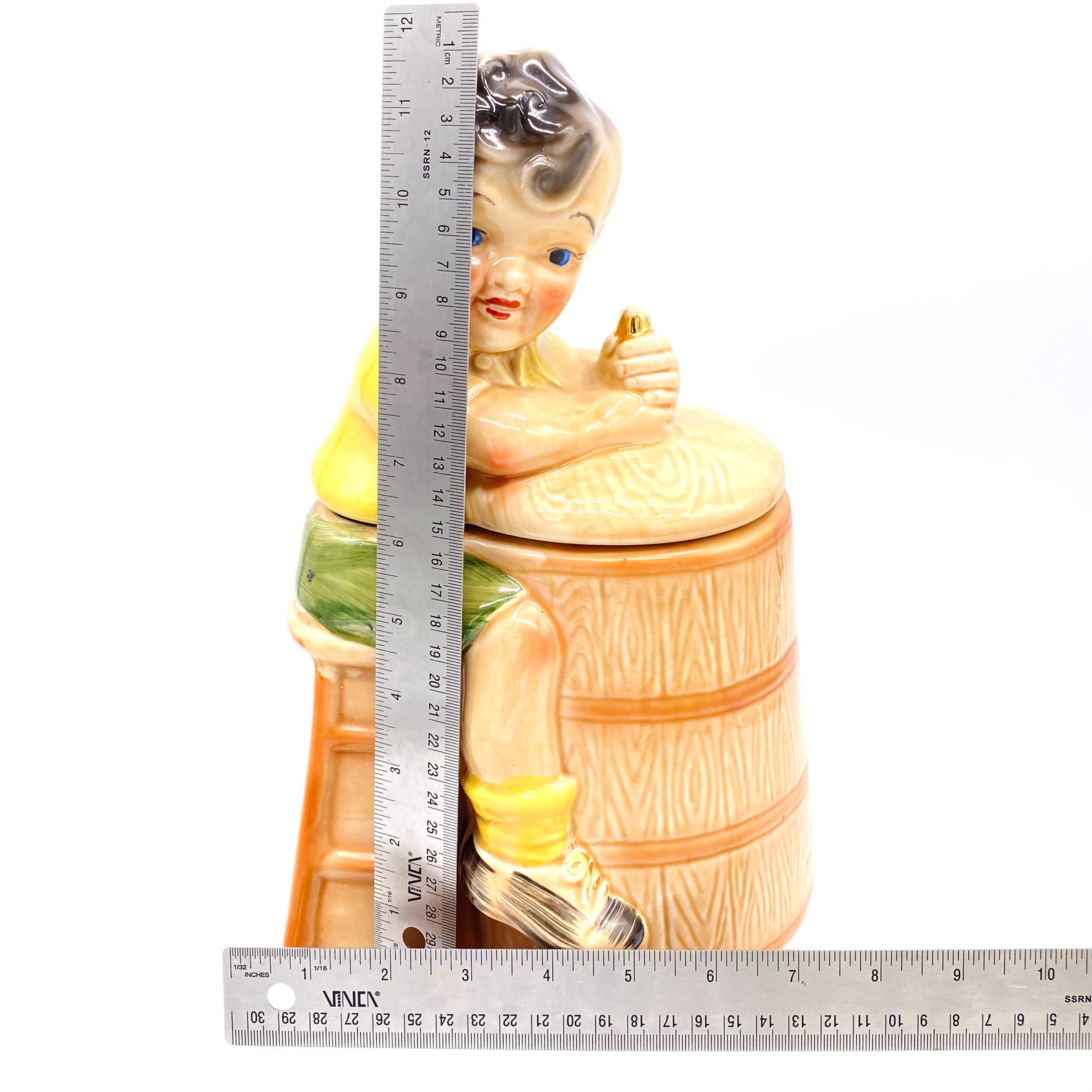 Vintage / Antique Ceramic 1930's Cookie Jar Little Boy - Etsy