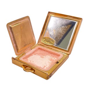 RARE - Vintage - Brass Square Powder Compact With Mirror - Schildkraut ...