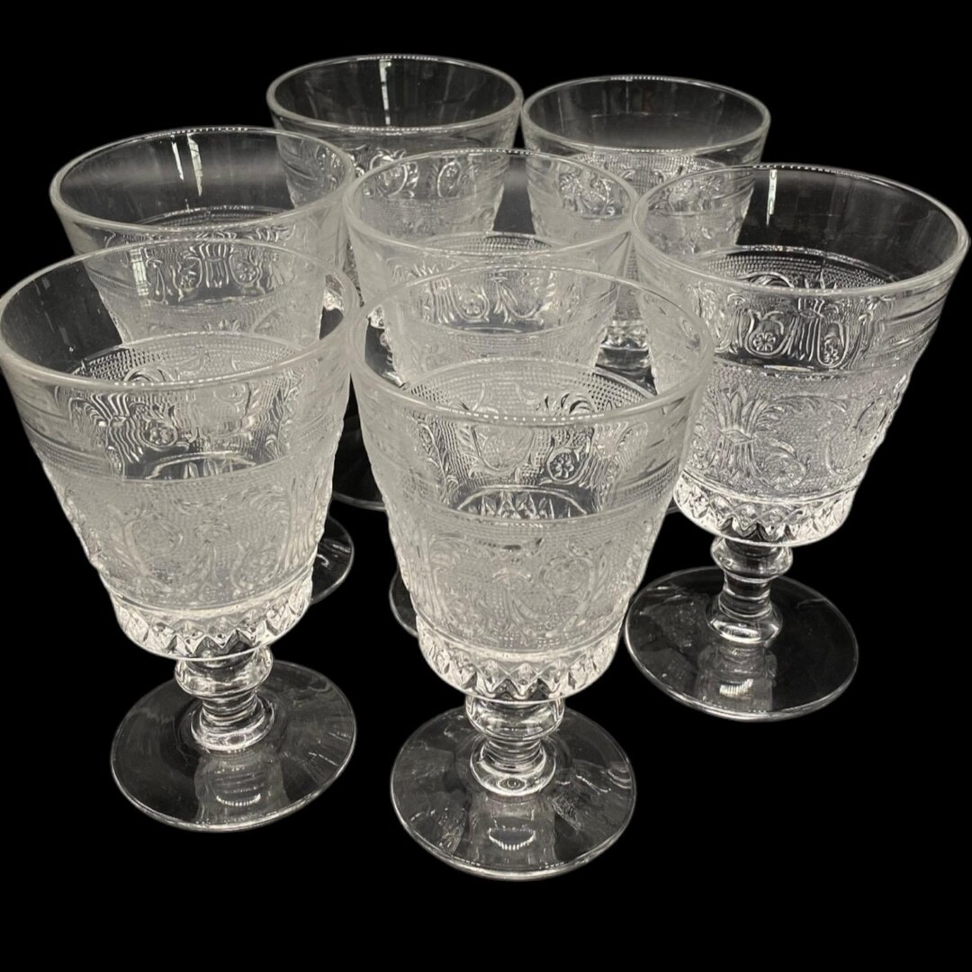 Vintage - Set of 7 - Eight Ounce - Duncan and Miller Stemmed Wine ...