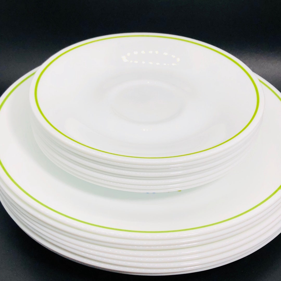 Vintage Corelle - Wildflower Meadow Pattern - Saucers - Dish-ware - Set ...