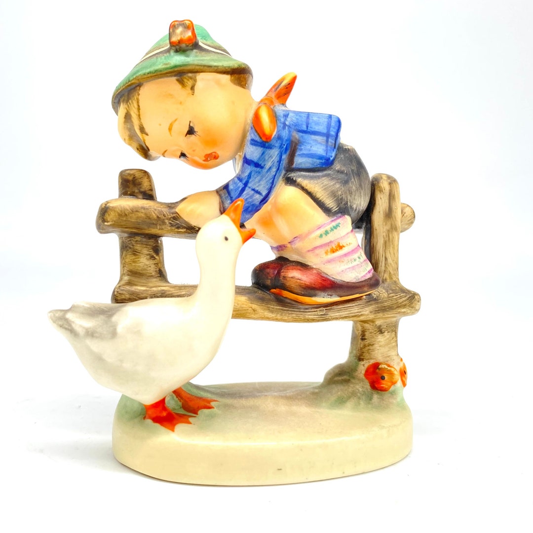 Vintage Hummel Figurine Little Boy and Goose Titled barnyard Hero 3708 ... Vintage Hummel Figurine Little Boy and Goose Titled barnyard Hero 3708 ...