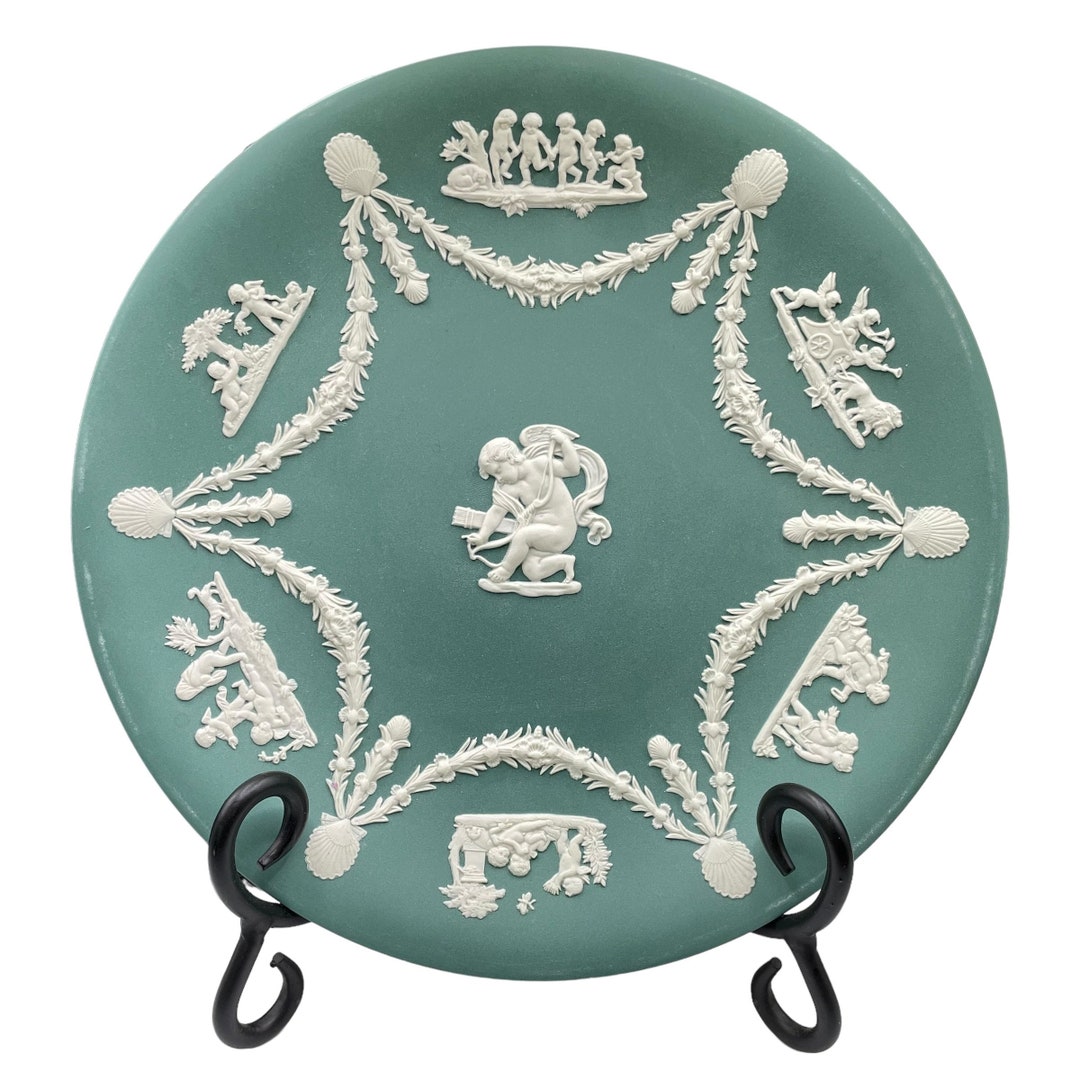 Vintage - Wedgwood - Teal / White Jasperware of Etruria & Barlaston ...