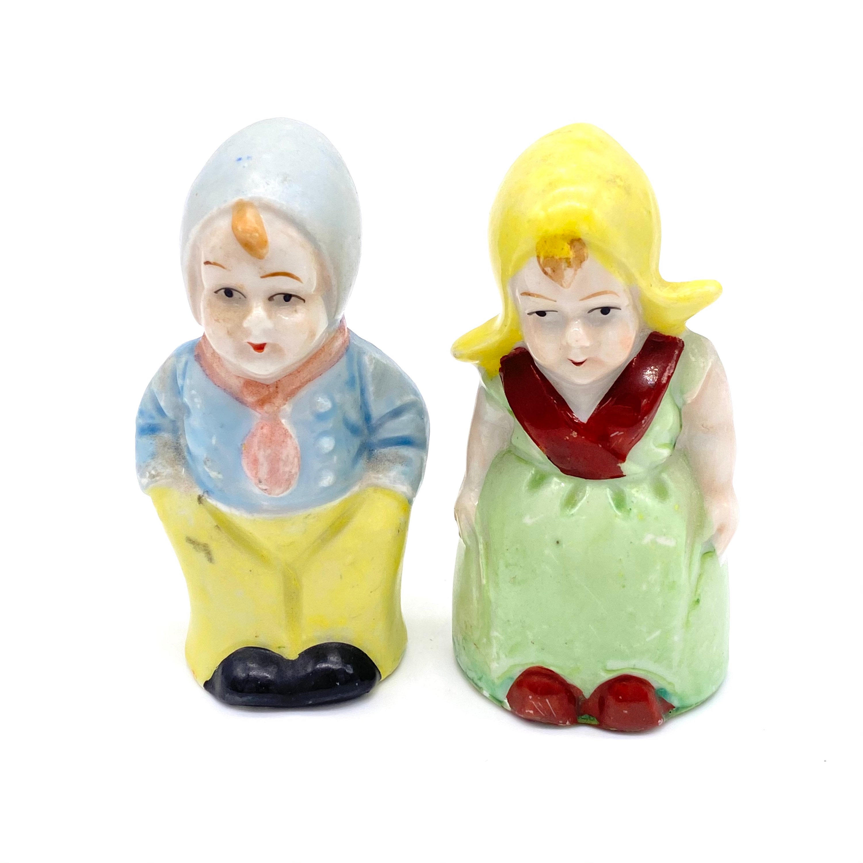 Vintage - Hand Painted - Ceramic / Porcelain - Dutch Boy and Girl ...