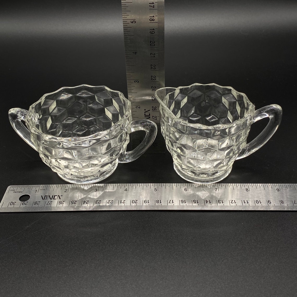 Vintage Clear Depression Glass Jeannette Glass Company - Etsy