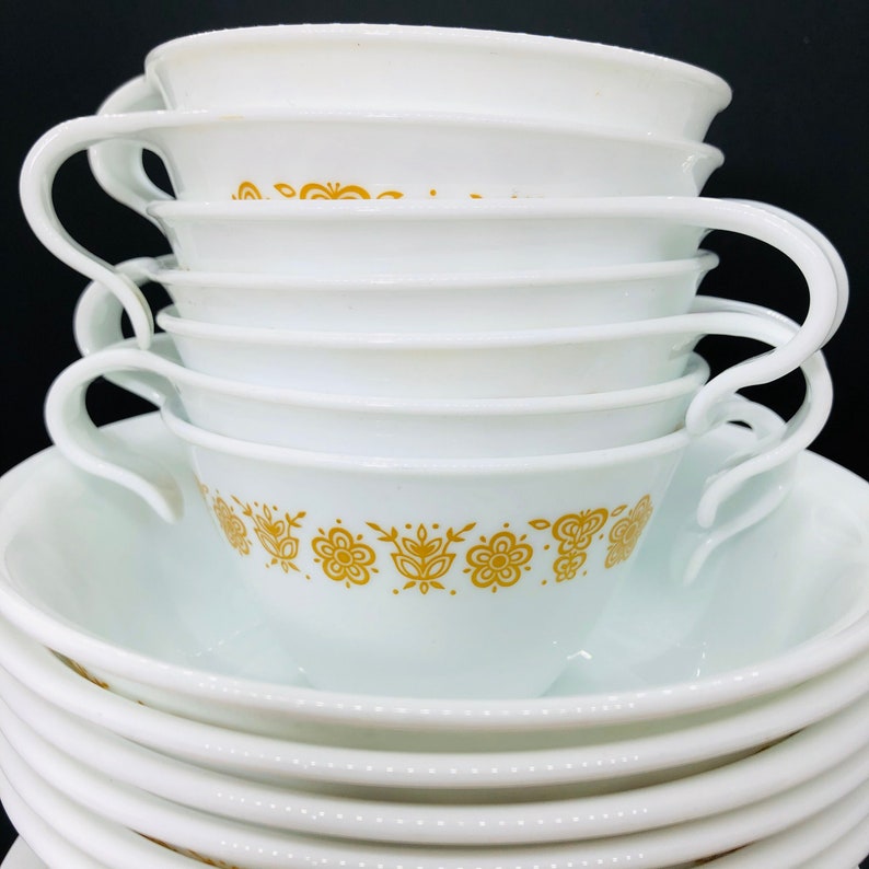 Vintage Corelle Pyrex Butterfly Gold Dish-ware | Etsy