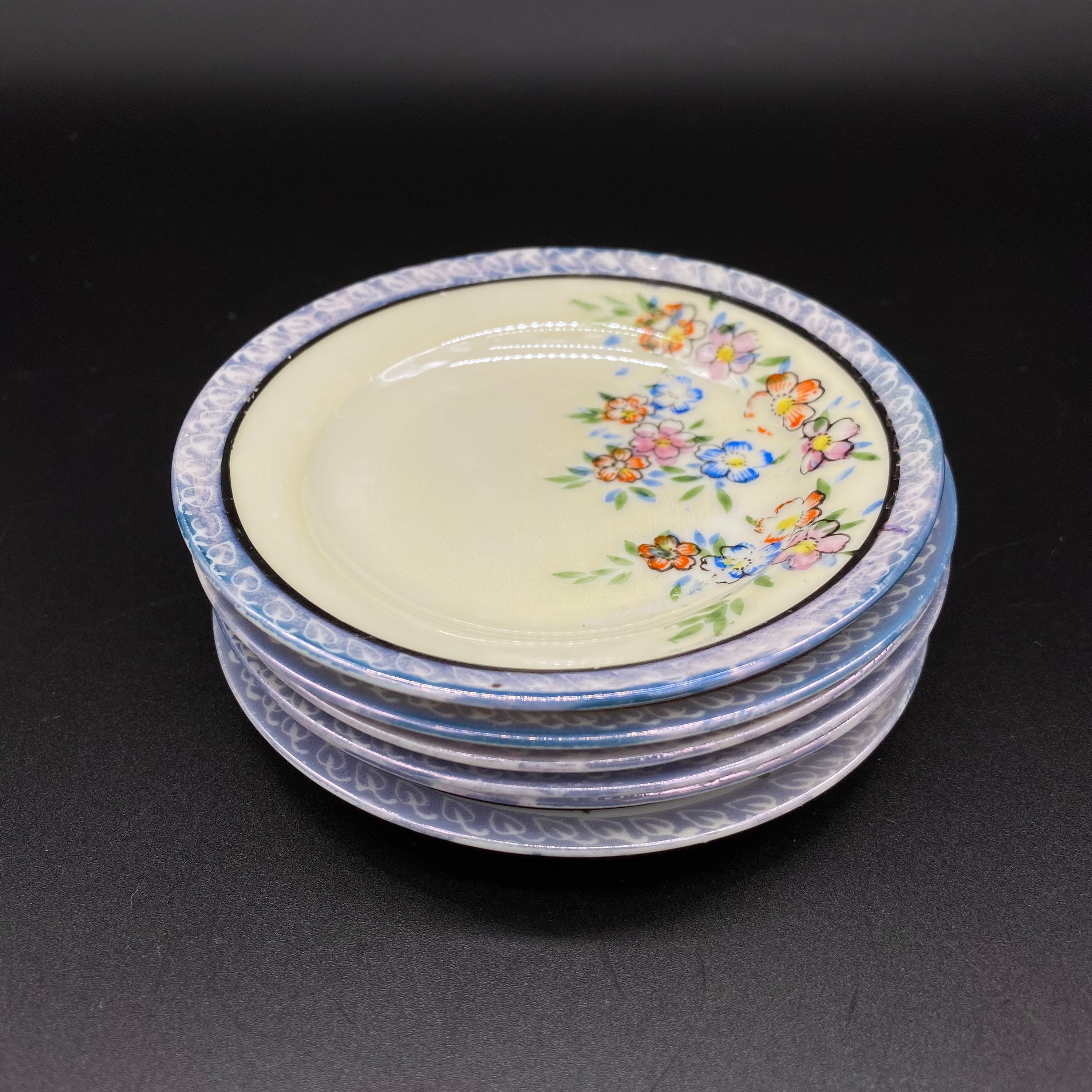 Vintage Lusterware Saucers / Nappy Dishes Set of 6 | Etsy