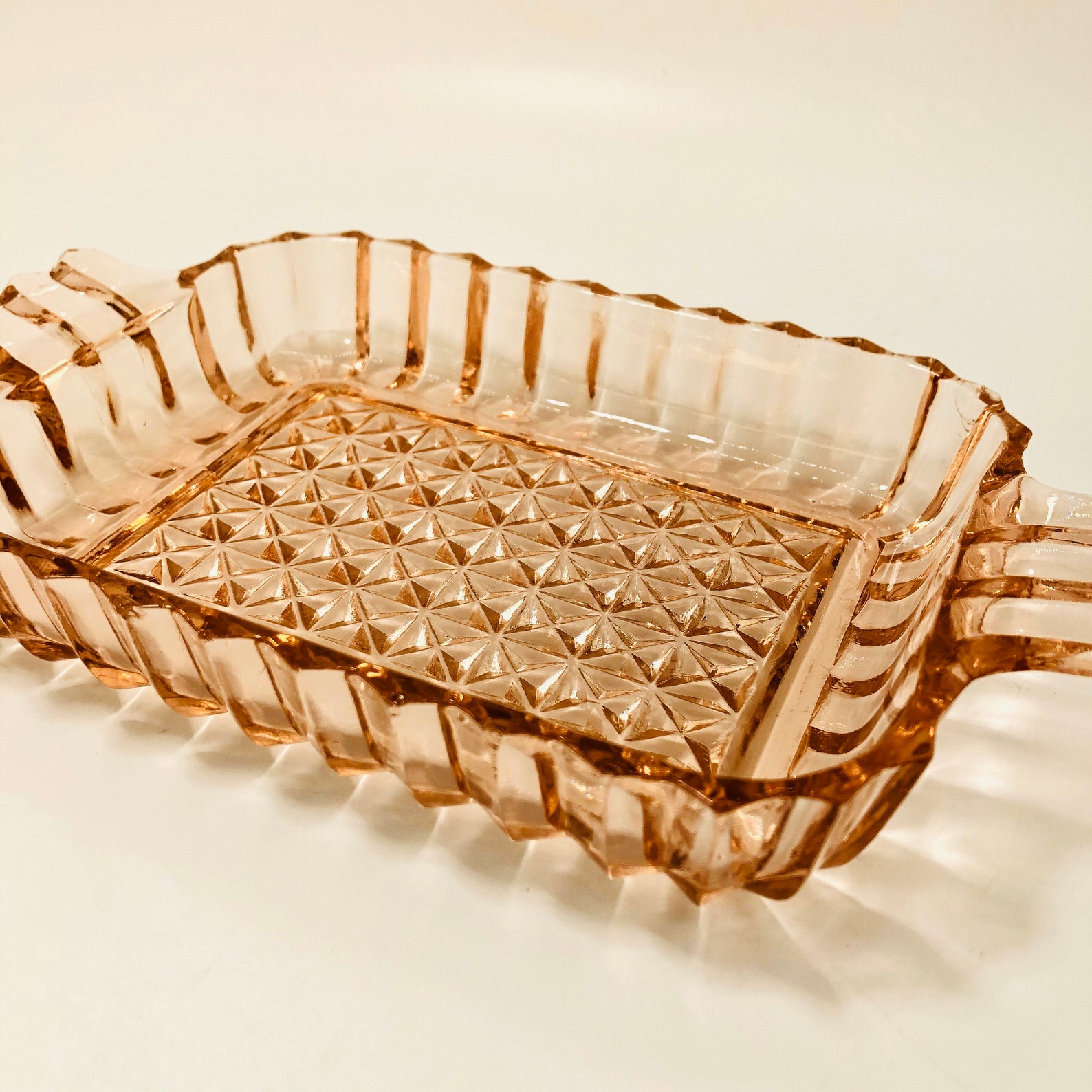 Vintage Hocking Glass Company Pink Depression Glass - Etsy