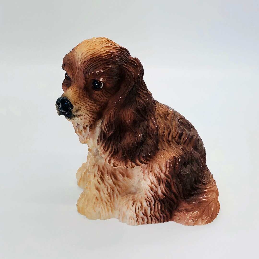 Vintage Cocker Spaniel Resin Sculpture Figurine - Etsy