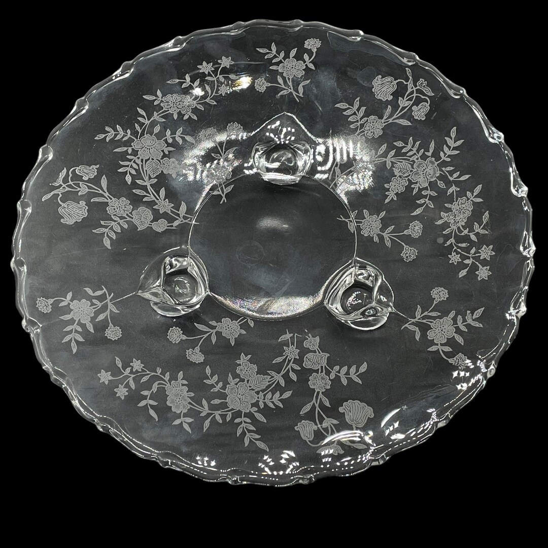 Vintage - 1930’s - Clear Depression Glass by Fostoria - Three Toed 8 ...