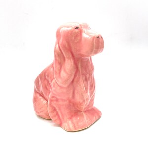Vintage - Mid-20th Century Glazed Pink Porcelain Cocker Spaniel Planter ...
