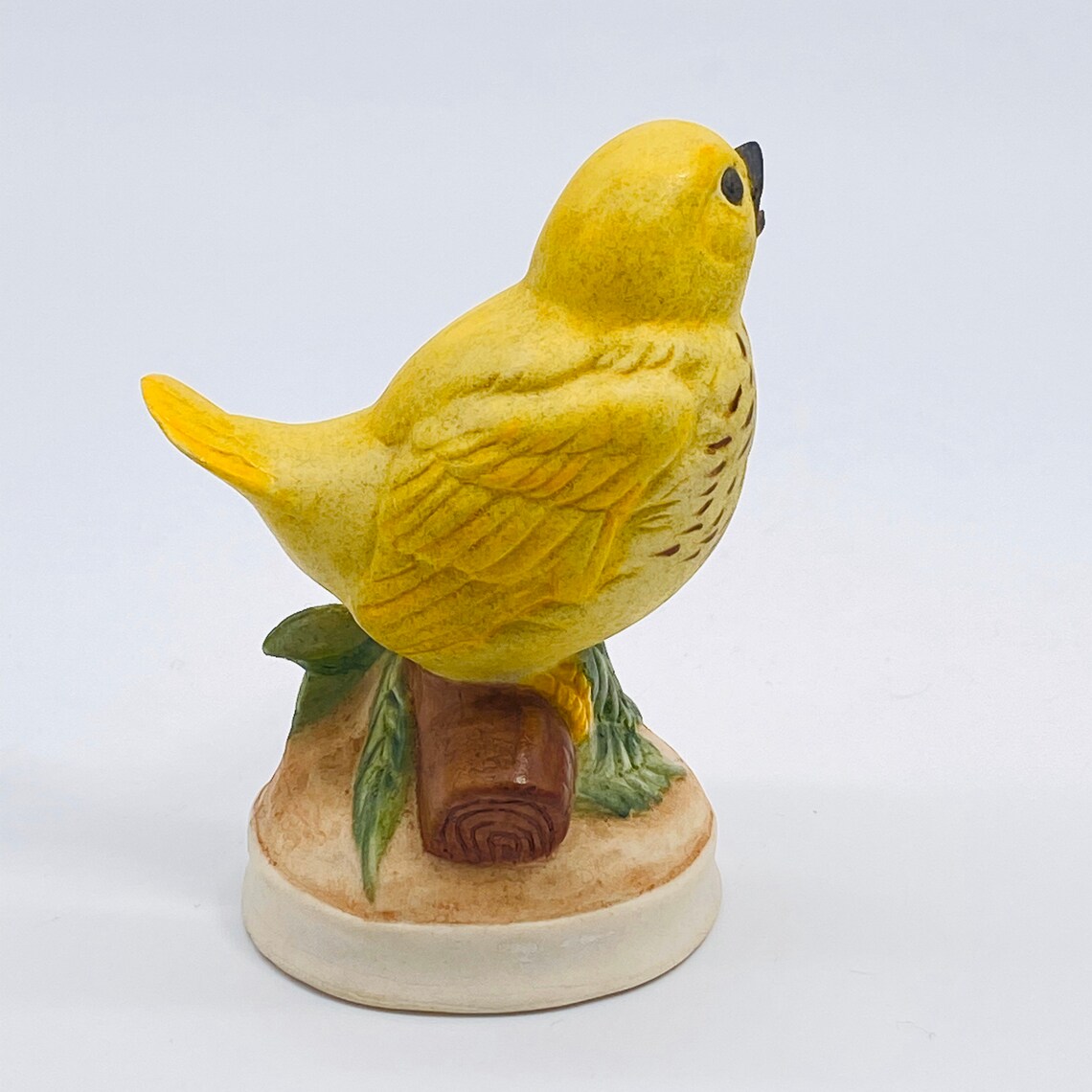 Vintage Signed Ceramic Yellow Bird Figurine Mid Century | Etsy