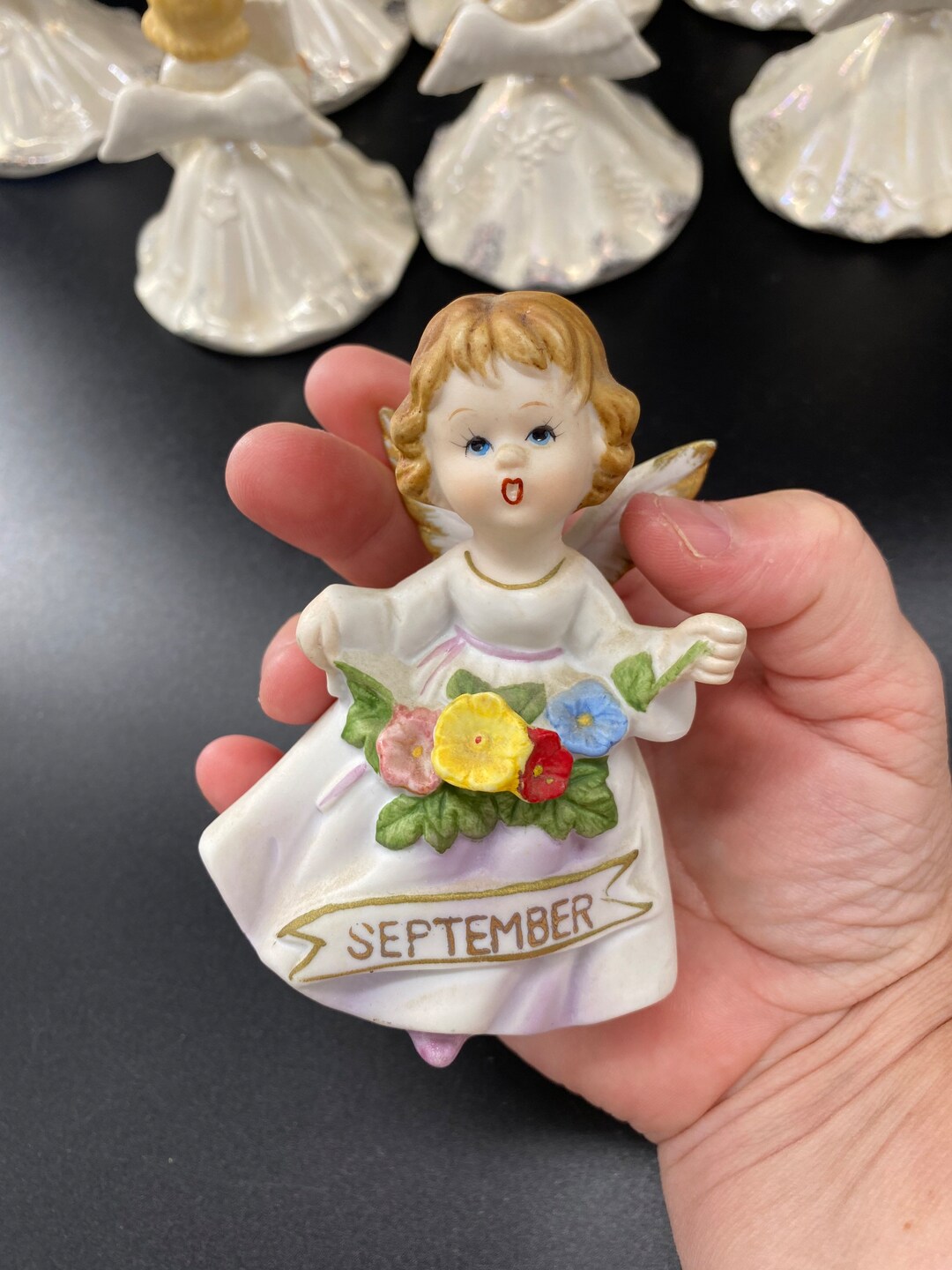 Vintage Very Rare September Birthday Angel Birthday Month - Etsy
