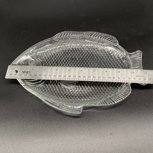 Vintage - Clear Pressed Glass - Fish Serving Tray - Fish Plate ...