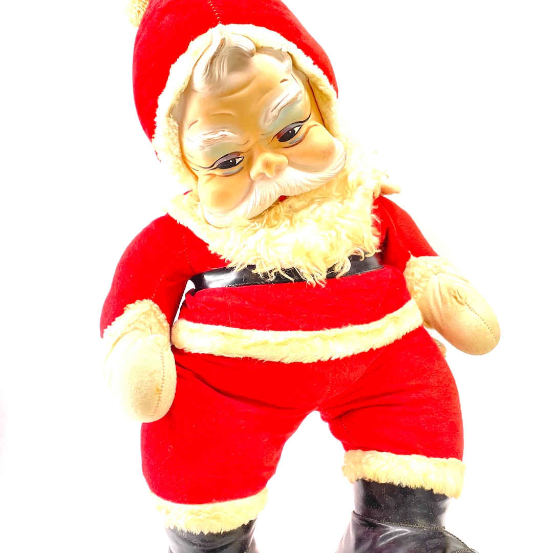 Vintage - RARE 1950’s Rushton Rubber Faced Santa - Rushton Star ...