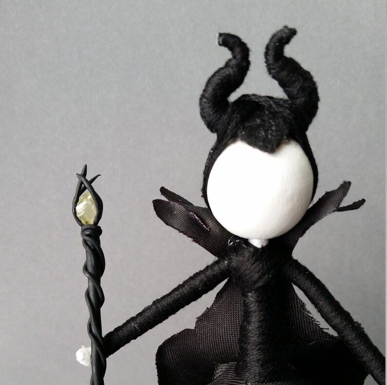 Maleficent Inspired Flower Fairy Doll - Etsy