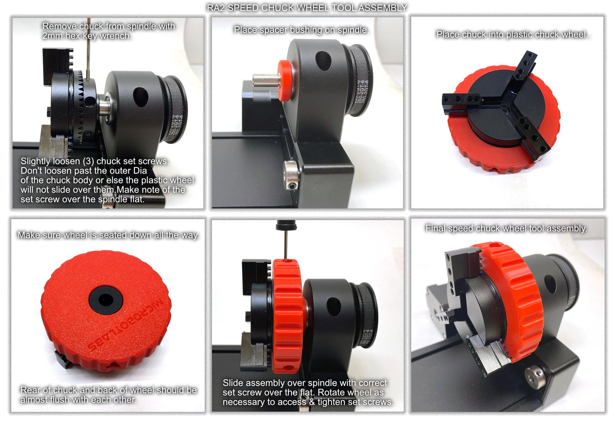 Keyless Chuck Tool for XTOOL RA2 Pro Rotary Laser Engraving - Quickly ...