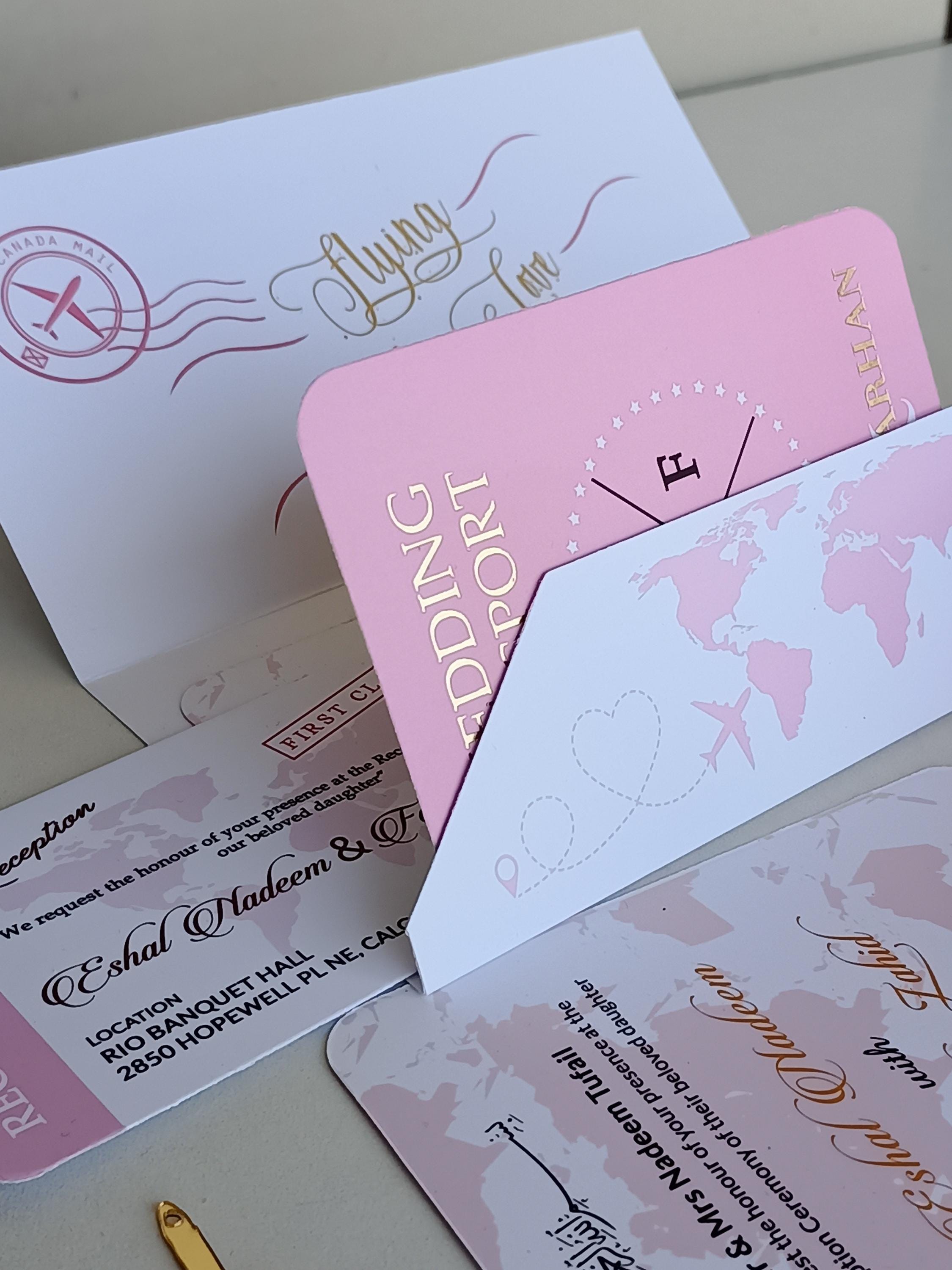 Passport Wedding Invitation, Destination Wedding, Boarding Pass RSVP - Etsy