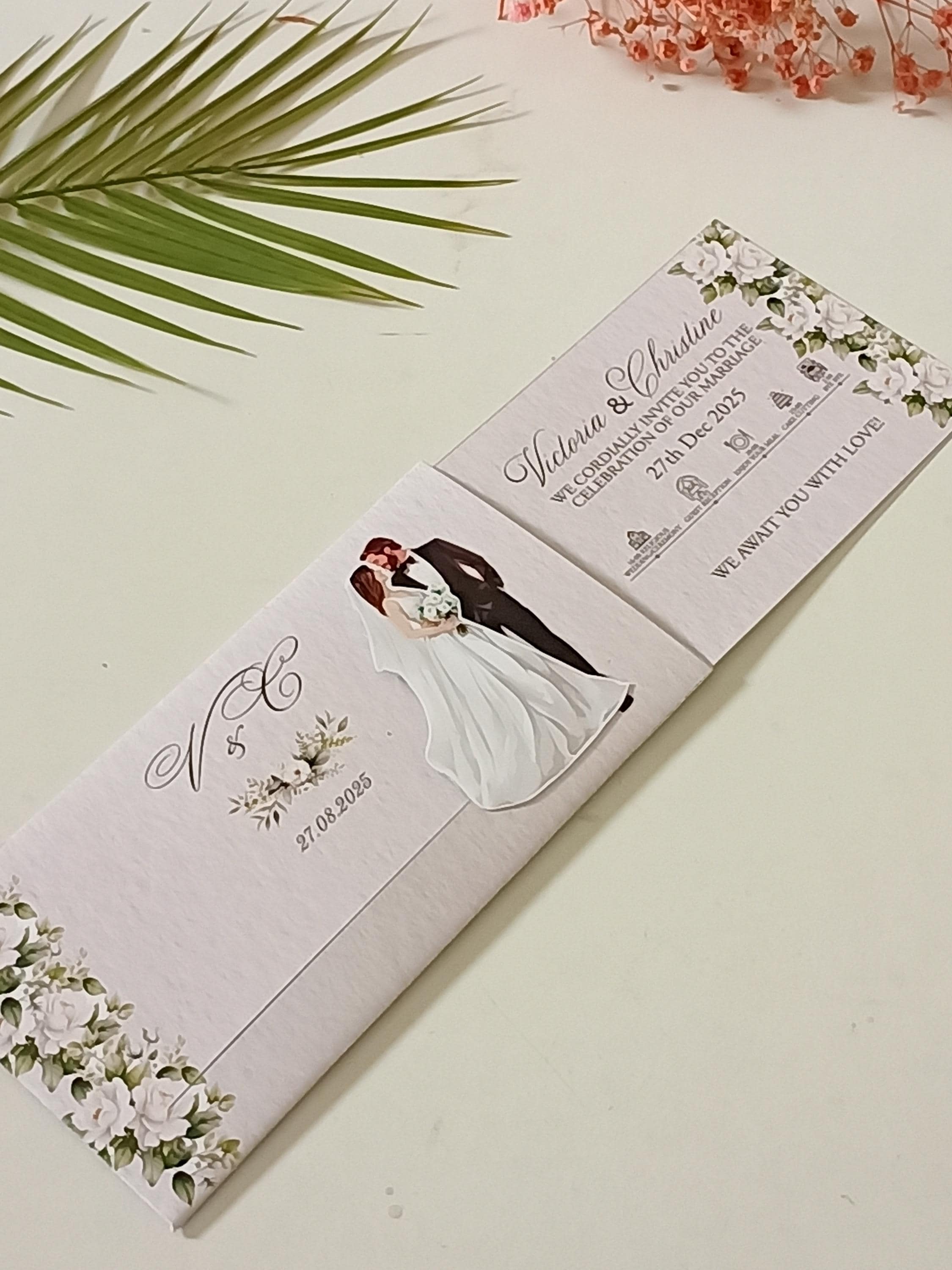 Sliding Invitation Card | Pull Invitation Card | Scroll Invitation Card ...