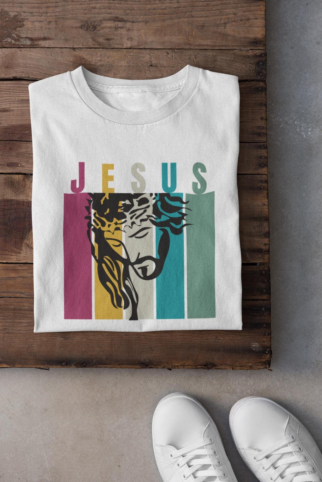 Jesus Retro T-shirt - Etsy