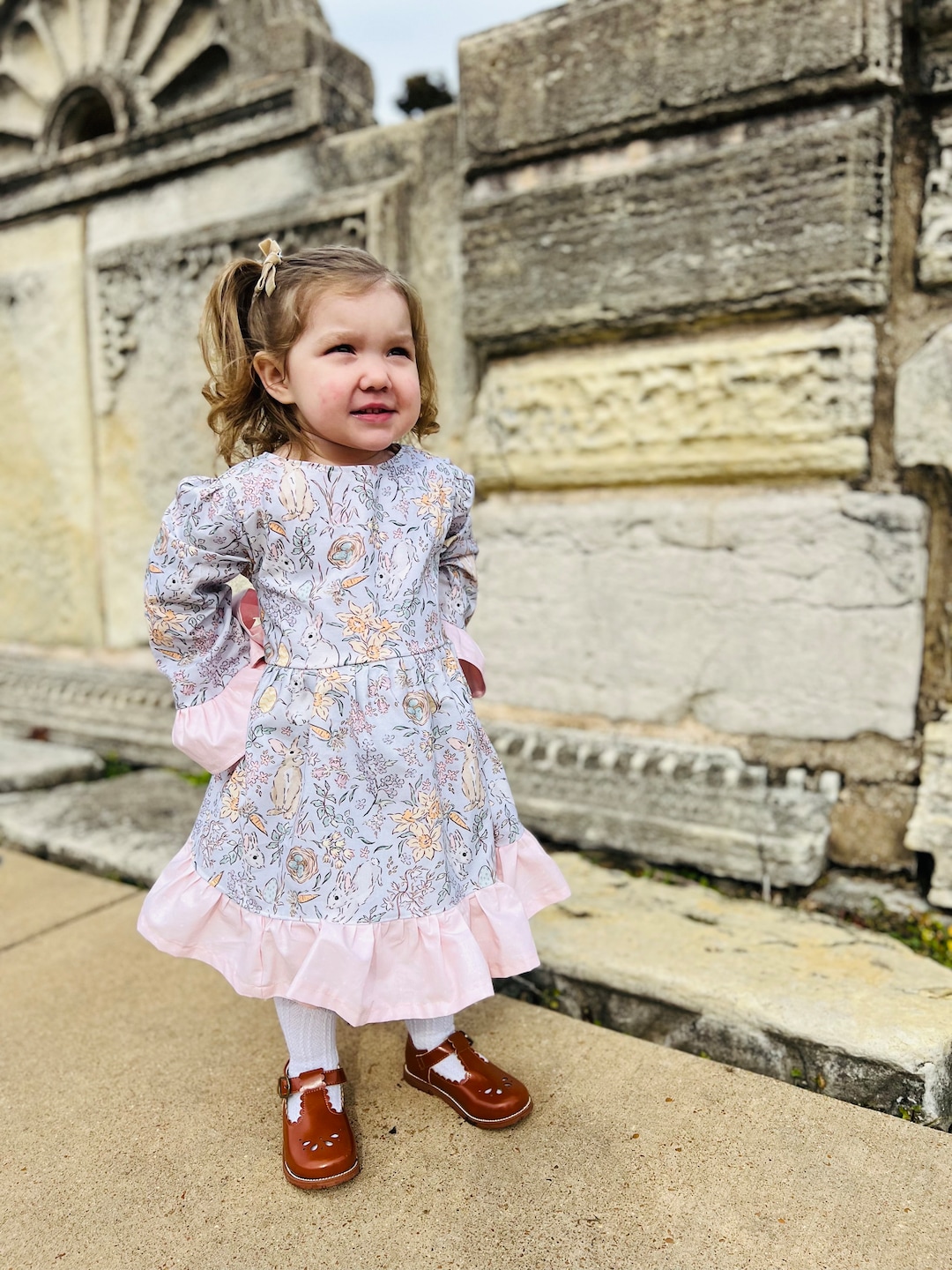 Vintage Easter Dress, Easter Bunny Dress , Easter Gift, Handmade Easter ...