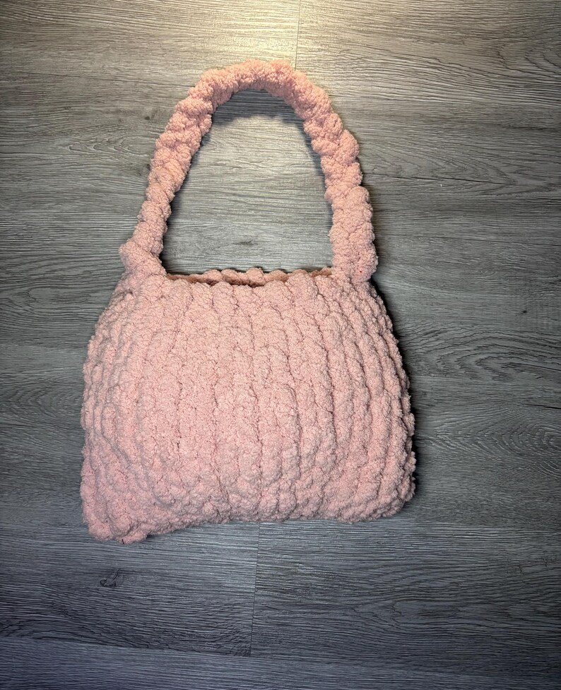 Light Pink Fluffy Hand Bag - Etsy