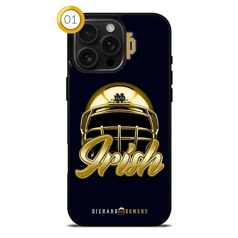 Green Gold Football Phone Case, Sport Fan Durable iPhone 17 16 15 14 13 ...