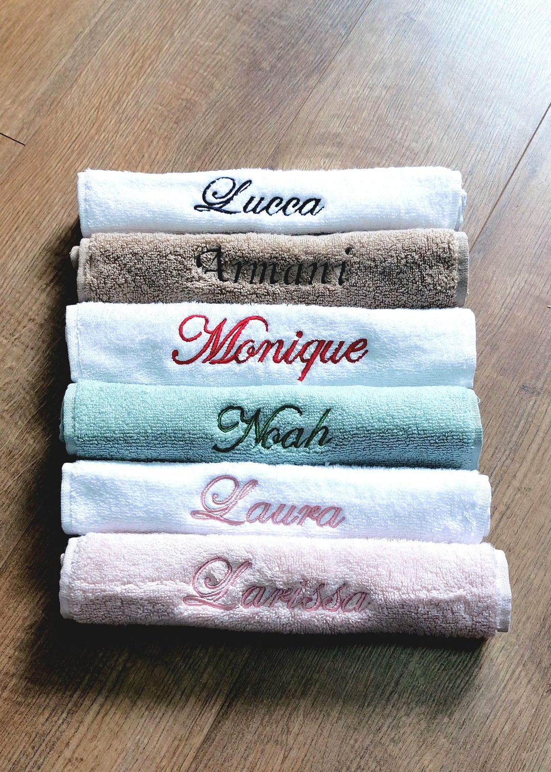 Personalized Embroidered Face Cloth: Soft Cotton Towel, Custom Name - Etsy