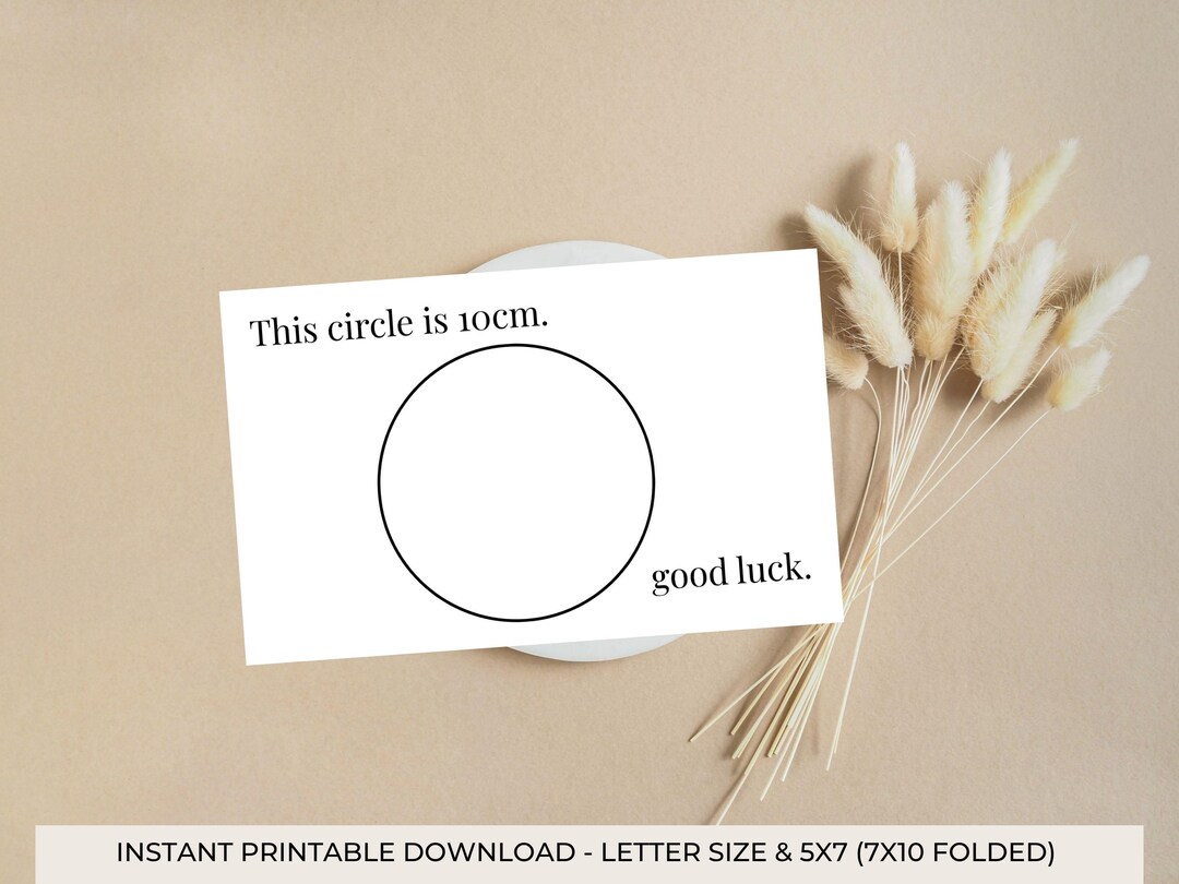 10cm Circle Funny Card | Hilarious Pregnancy Digital Download | Baby ...