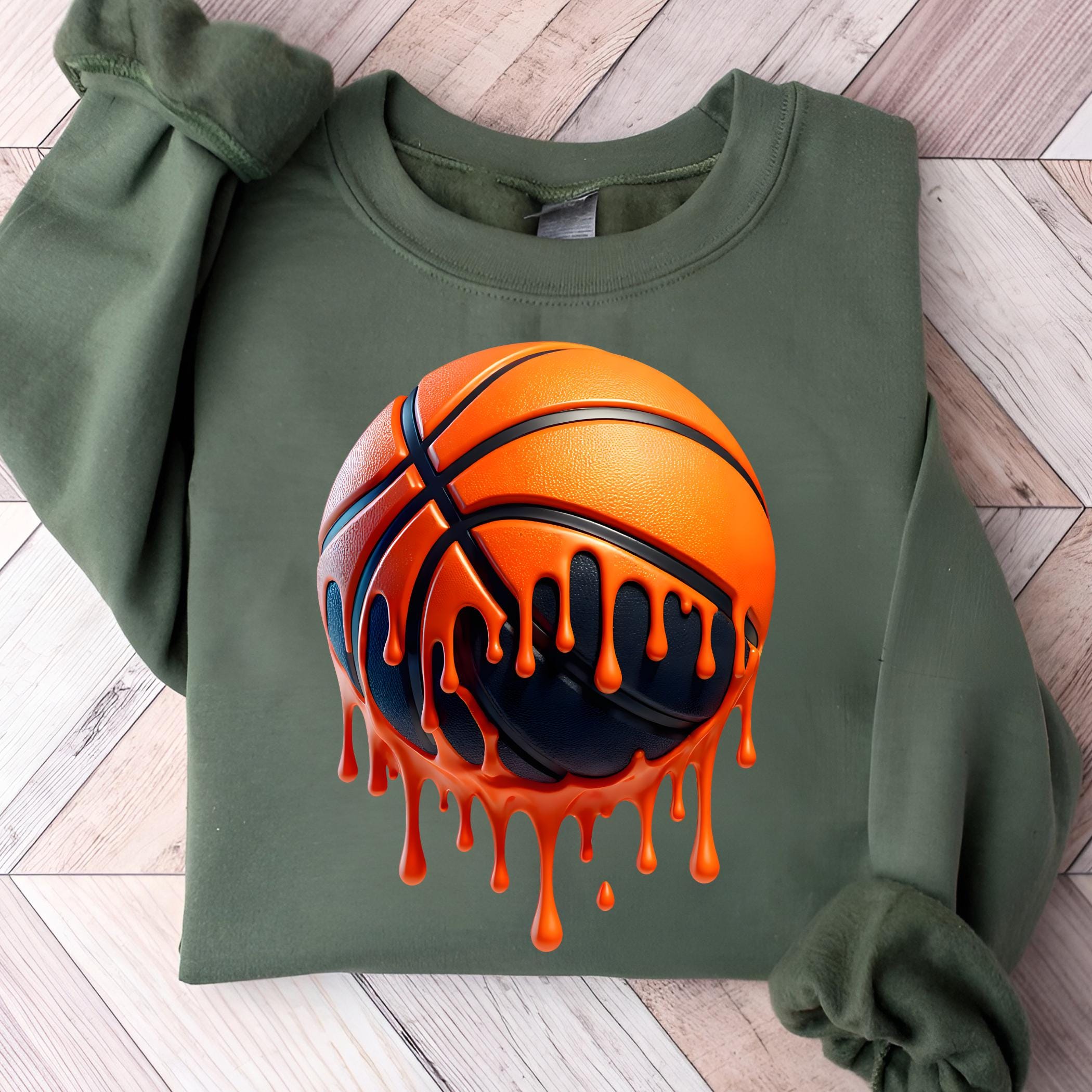 Retro Basketball Ice Cream Drip Png: Basketball Season Png, Basketball ...
